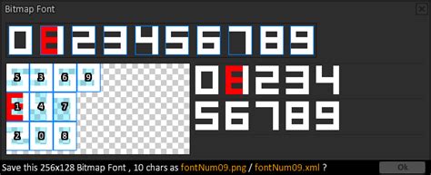 Starlingビットマップフォントの作成 Devlog Naru Design