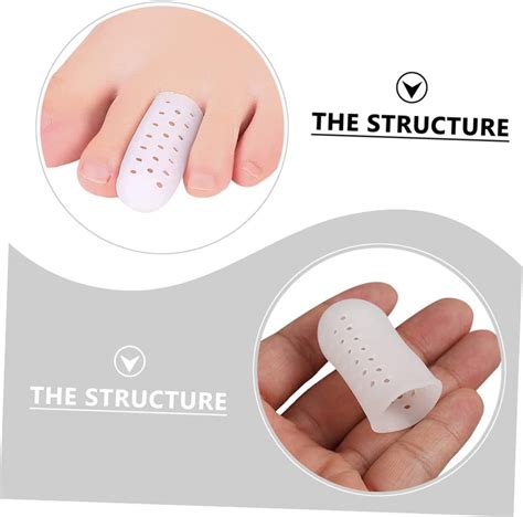 Hapinary 6 Pairs Silicone Gel Toe Separator Foot Protectors Toe Cushion And Sleeves For Toe