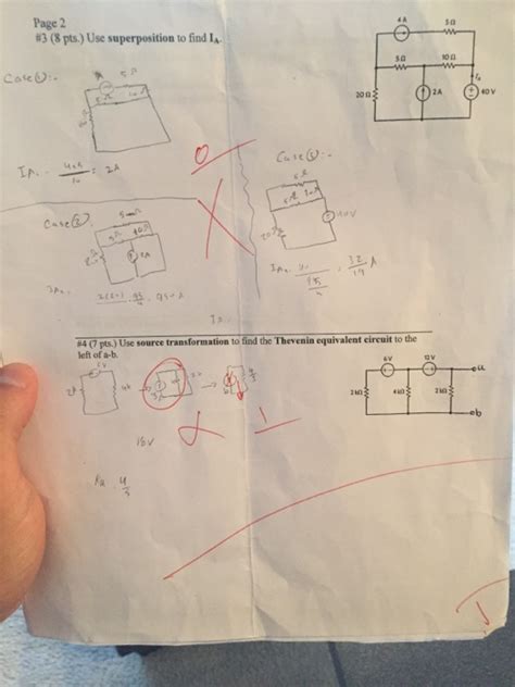 Solved Use Superposition To Find T A Use Source