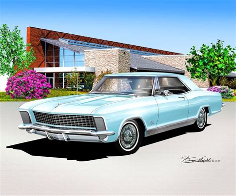 1965 Buick Riviera Art Print Car Enthusiast Wall Decor Comes In 5 To