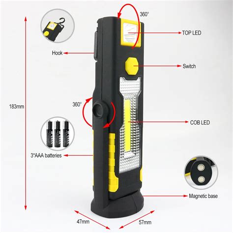 New Portable Folding Multi Function LED Work Light With Magnetic Base Alibaba Com