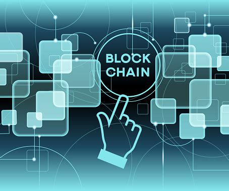 Blockchain Cryptocurrency Template Stock Illustration Download Image