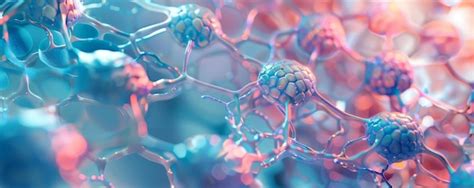 Abstract Scientific Illustration Of Interconnected Neural Cells And