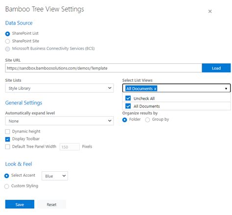 sharepoint tree view bamboo solutions cloud parts
