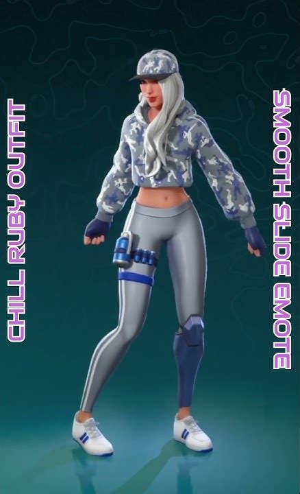 Fortnite Chill Ruby Outfit Smooth Slide Emote Crop Youtube