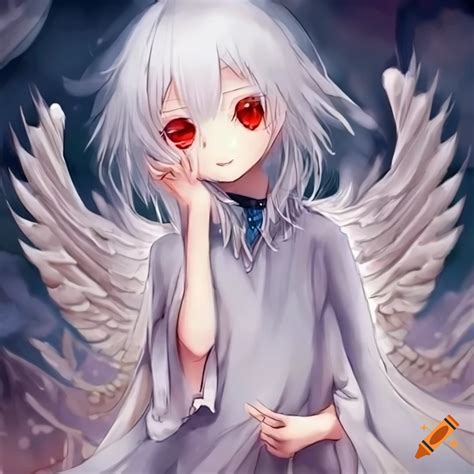 Sad Fallen Angel Anime Girl