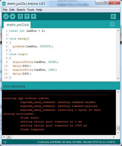 Dfrobot Firebeetle Esp8266 Review And Hook Up Guide Electronicshub