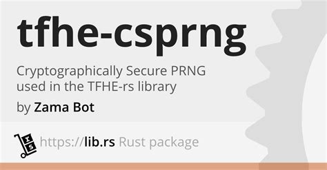 Tfhe Csprng — Rust Crypto Library Librs
