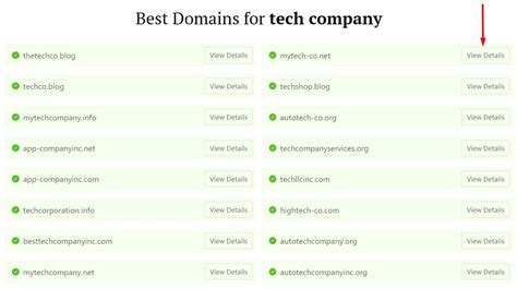 Tech Company Name Generator Domainwheel