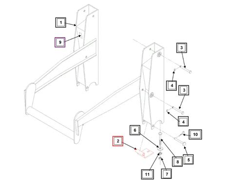 Mahindra Tractor Loader Hinge Assembly Kmw10011094 Mahindra Direct Parts