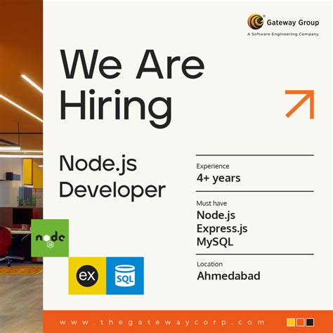 Gatewaygroup Nodejs Sql Nodejsdeveloper Jobs Hiringnow Hiringalert Gateway Group Of