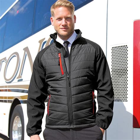 Black Compass Padded Softshell Cressco Branded Workwear