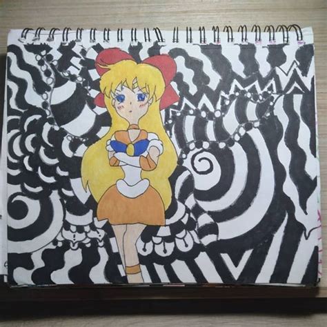 Sailor V Trippy Doodle