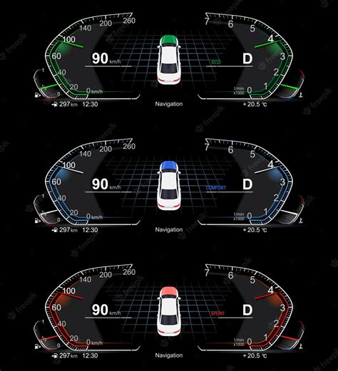 Premium Vector Realistic Car Dashboard