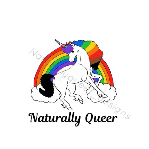 Unicorn Canvas Tote Naturally Queer