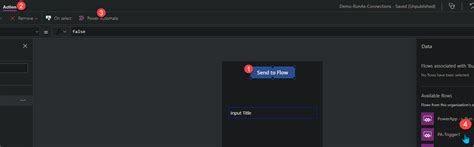 power apps choosing which connections to use using power automate