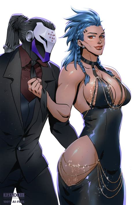 Ramattra And Junker Queen Overwatch Drawn By Randgris And Strstyler