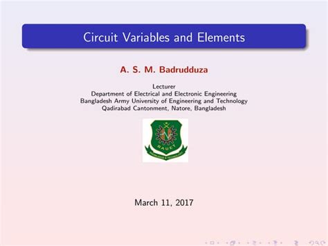 Circuit Variables And Elements Pdf