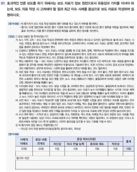 직무 수행 능력 평가문제의 유형 네이버 블로그