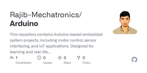 Github Rajib Mechatronics Arduino This Repository Contains Arduino Based Embedded System
