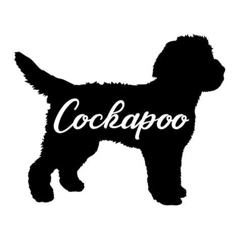 Premium Vector Cockapoo Dog Silhouette Dog Breeds Logo Dog Monogram