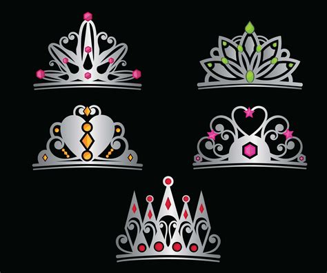 Silver Tiara Svg Princess Svg Crown Svg Princess Tiara Svg Royal Crown Svg King Crown Svg