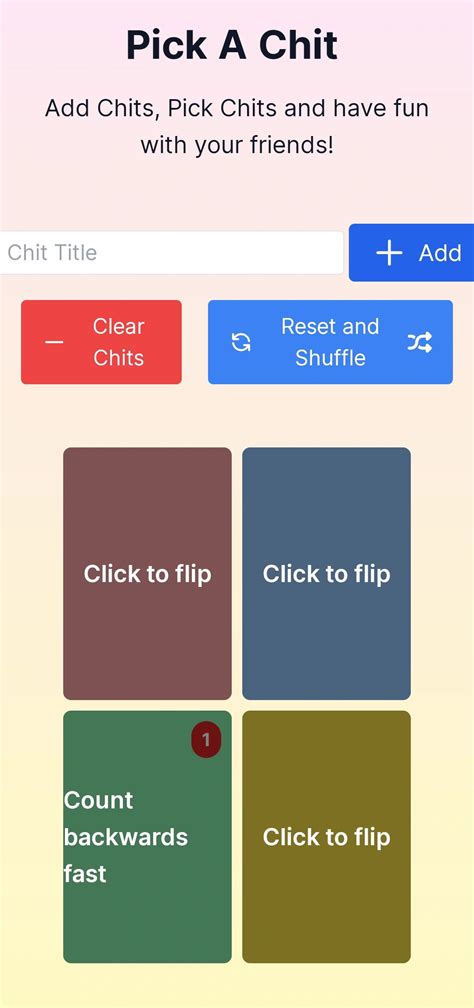Play Any Chit Based Game With Pickachit Susmit Vengurlekar Posted On