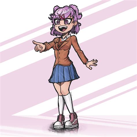 Natsuki Laughs Colored Ddlc By Radiaxal On Newgrounds Natsuki Laughs Colored Ddlc By Radiaxal On Newgrounds