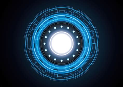 Premium Vector Technology Circle Abstract Background