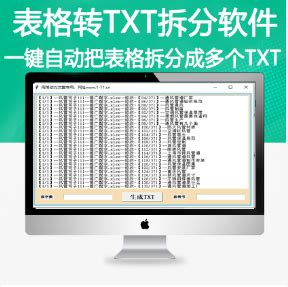 表格转TXT自动拆分换行软件 怎么把Excel表格转换成TXT格式