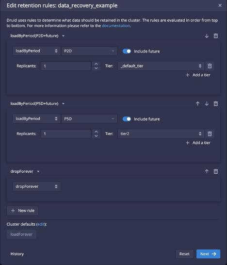 Apache Druid Recovering Dropped Segments Imply