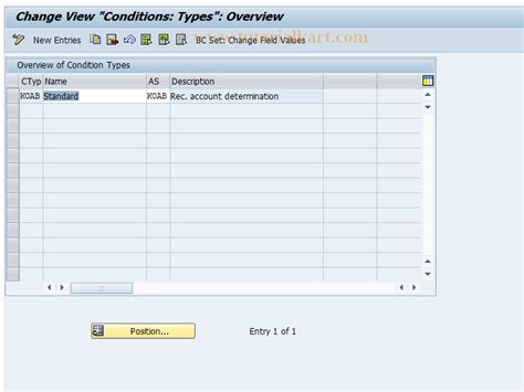 OV SAP Tcode Condition Types Acc Det Rec Accounts