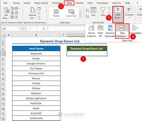 How To Link A Cell Value With A Drop Down List In Excel 5 Ways
