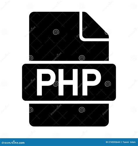 PHP File Format Icon Stock Vector Illustration Of Designed 274593644