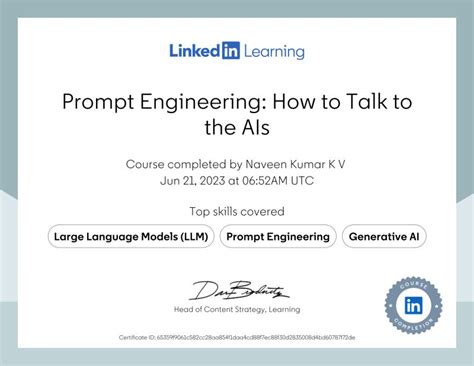 Naveen Kumar K V On Linkedin Certificate Of Completion