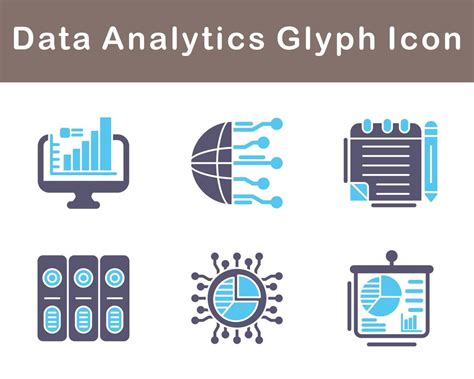 Data Analytics Vector Icon Set 21380358 Vector Art At Vecteezy