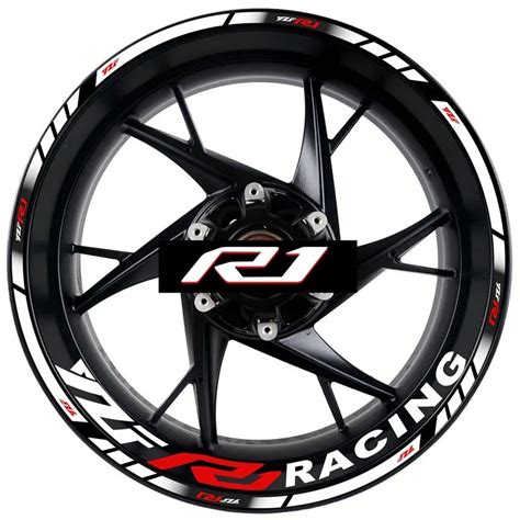 For Yamaha R1 Wheel Sticker Rim Stickers Yzf R1 Logo Set 17 Inch Inner
