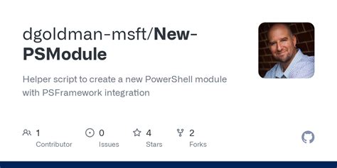 Github Dgoldman Msftnew Psmodule Helper Script To Create A New