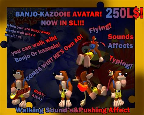 Second Life Marketplace Kd Banjo Kazooie Avatar