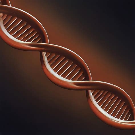 Close Up Of A Dna Helix Pattern Premium Ai Generated Image