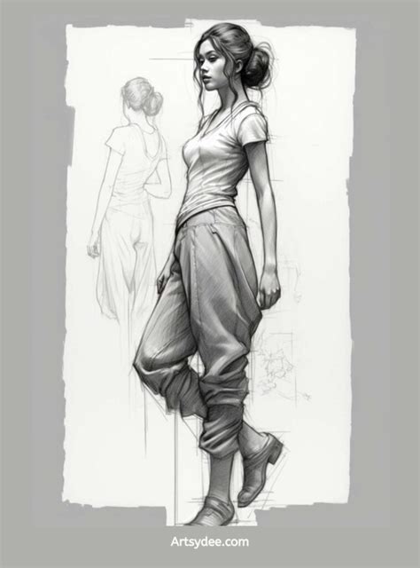 human female reference drawing