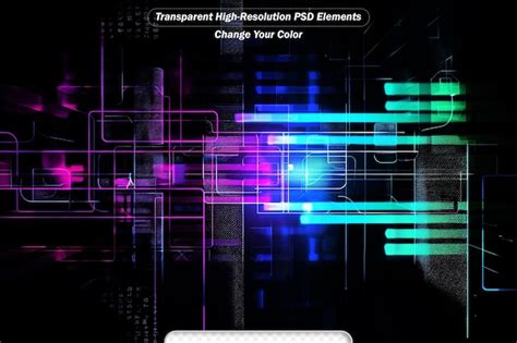 Premium Psd Abstract Futuristic Electronic Circuit Technology Background