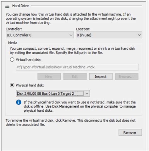 solved windows server 2022 hyper v cannot use physical drives with