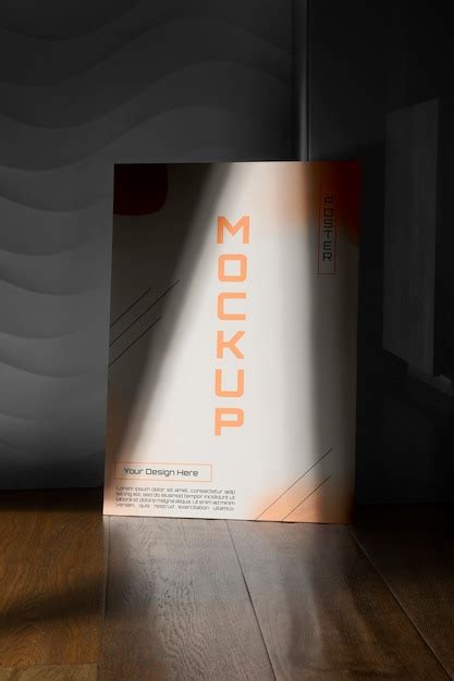 우아한 장면에서 포스터 모형 프리미엄 Psd 파일