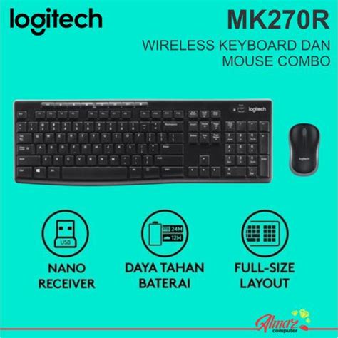 Jual Keyboard Mouse Logitech Mk270 Kab Sleman ALMAZCOMP Tokopedia