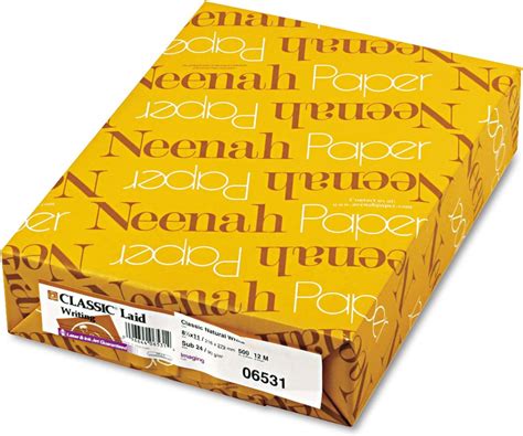 Neenah Paper 06531 Classic Laid Papel De Escritura Clásico 24 Libras