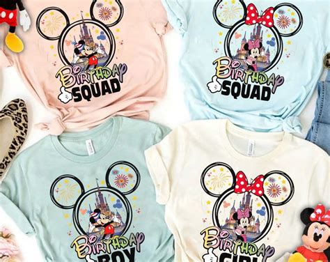 Disney Birthday Shirt Disney Birthday Girl Shirt Mickey And Friends