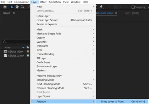 How To Change Timelines In After Effects Aejuice Com