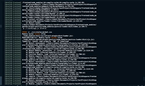 From Developfrontend Nodemodulesgatsby Plugin Postcssnode