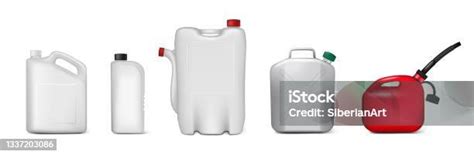 빈 플라스틱 캐니스터 액체 제품 용 용기 패키지 병 모형 세트 벡터 절연 일러스트레이션 갤런에 대한 스톡 벡터 아트 및 기타 이미지 Istock